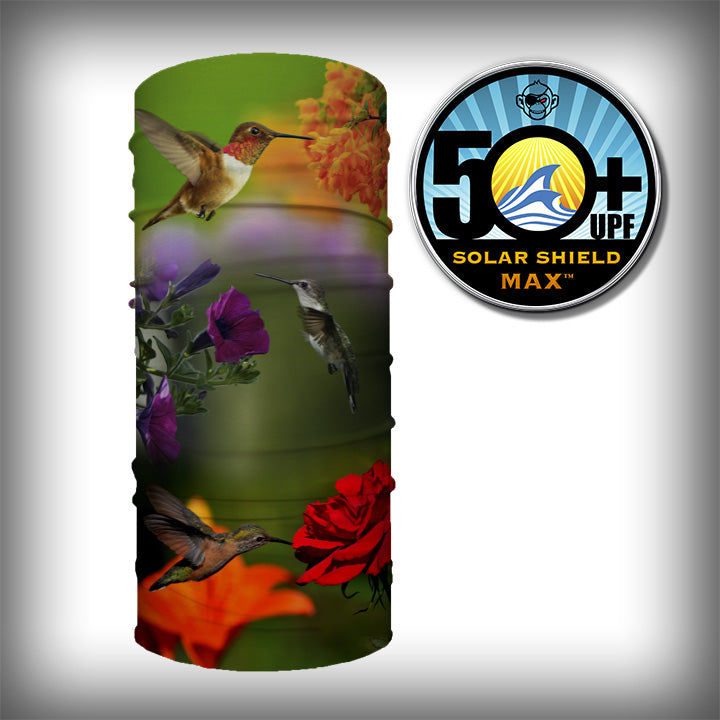 Monk Wrap Neck Gaiter - Face Mask - Bandana - Hummingbirds – SurfmonkeyGear