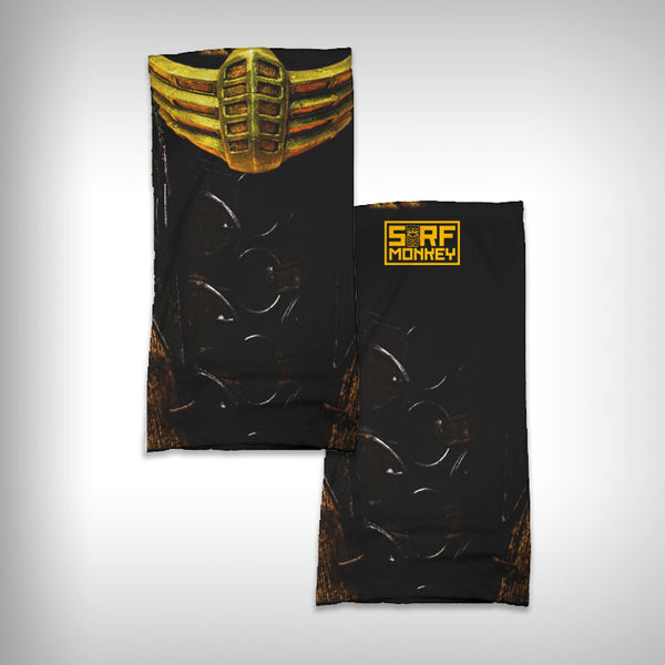 Monk Wrap Neck Gaiter / Face Mask - Gold Faced Warrior – SurfmonkeyGear