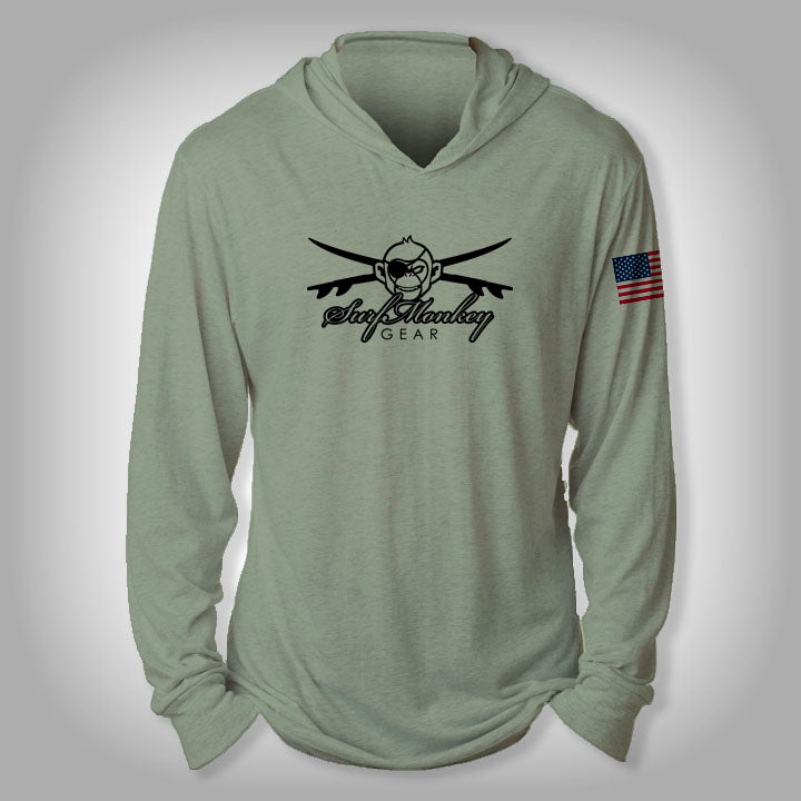 Surfmonkey Gear Performance Solar Hoodie Shirt - SM Logo Surfboards ...