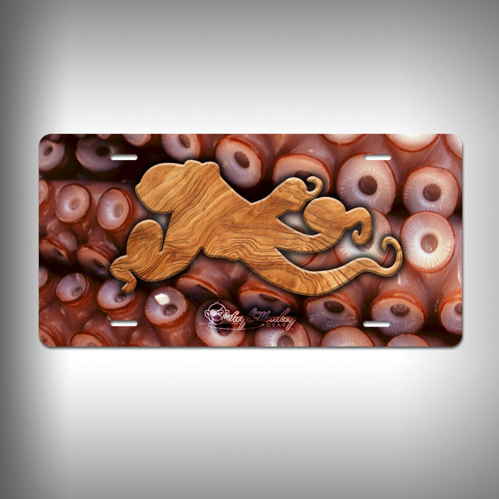 Octopus Trophy License Plate / Vanity Plate with Custom Text and Graph ...