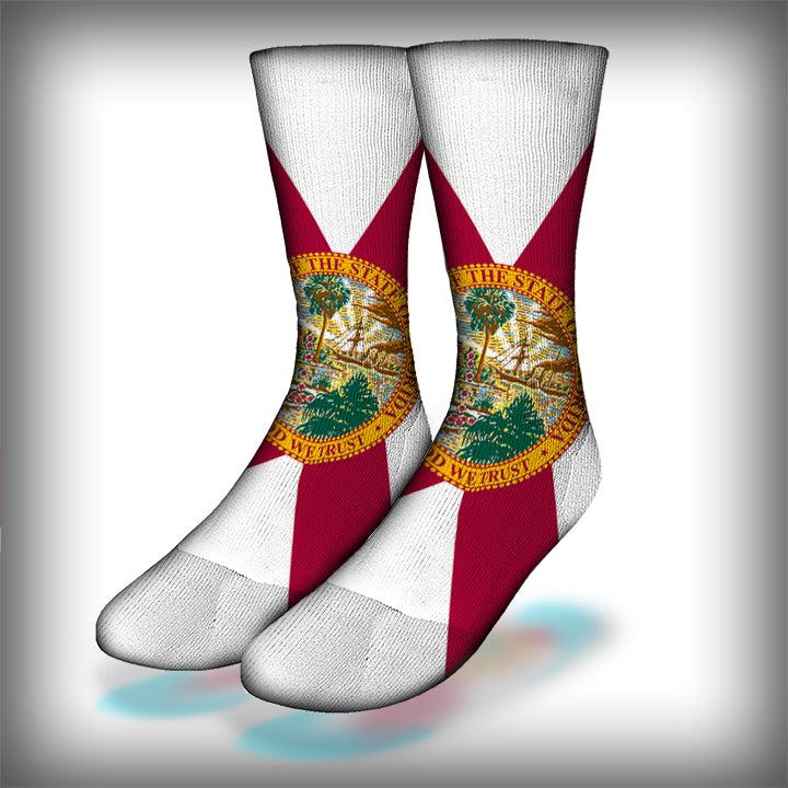 Florida Flag Crew Socks Novelty Streetwear – SurfmonkeyGear
