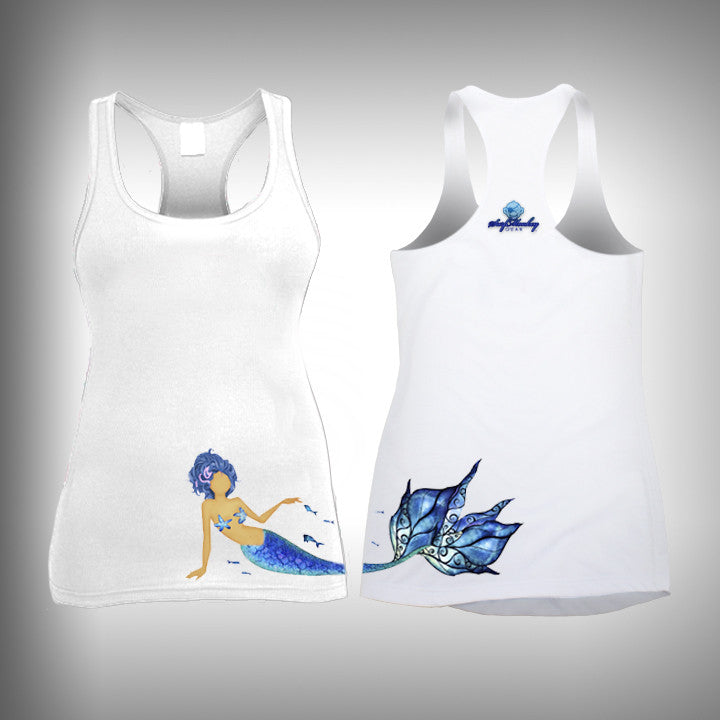 Blue Hair Mermaid - Womens Tank Top – SurfmonkeyGear